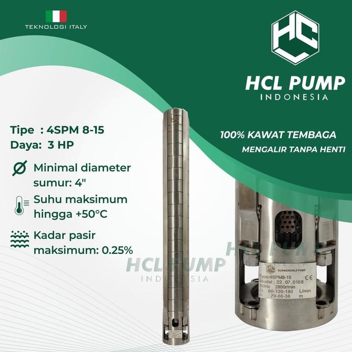 Jual HCL PUMP ONLY 4SPM 8-15 4" 3HP | 4SPM8-15 4 SPM submersible - Kota Surabaya - karya baru ...