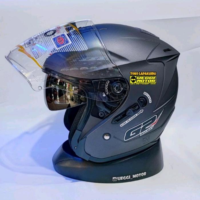 Jual HELM G2 OPTIMAX DOBLE VISOR - gunmetal doff, XL - Jakarta Selatan ...