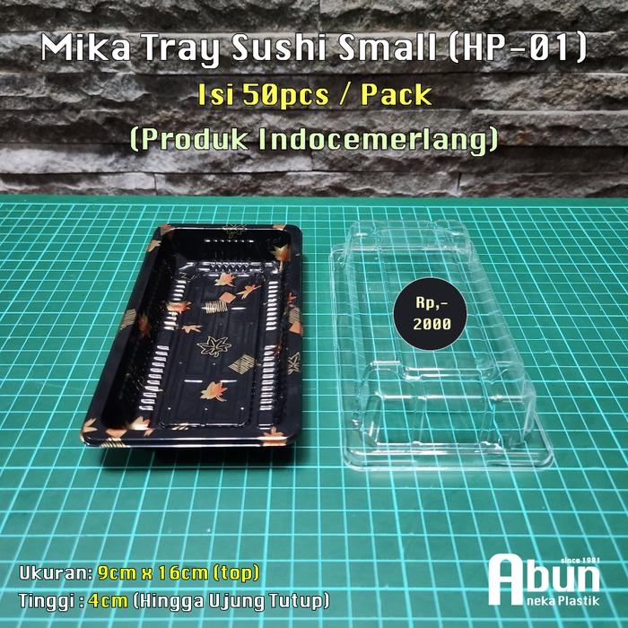 Jual Mika Tray Sushi Kecil HP01 (Dengan Tutup) - Jakarta Selatan - Abun Aneka Plastik | Tokopedia