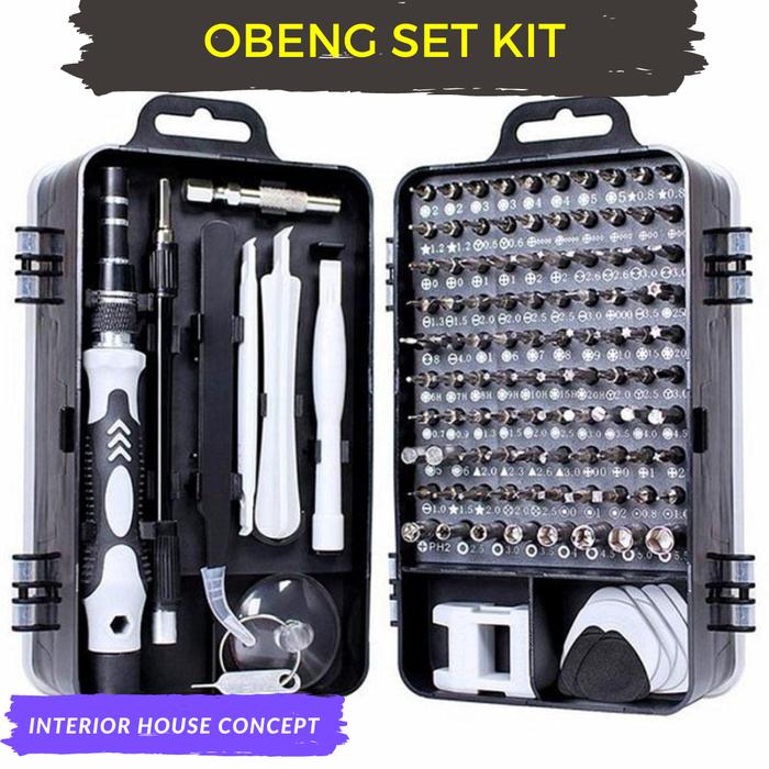 Promo Obeng Set Tool Kit Set Box Service Hp Laptop Isi Lengkap Obeng ...