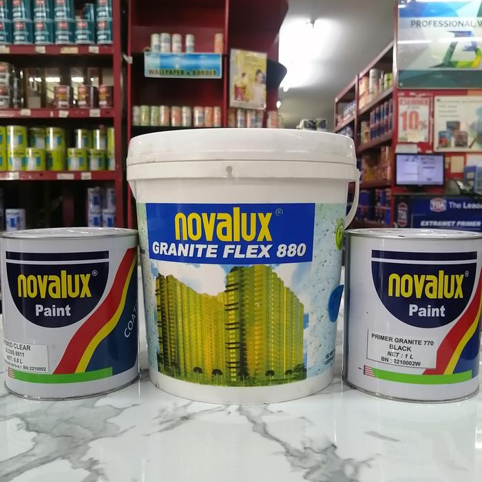 Jual NOVALUX GRANITE PREMIUM 880 CAT TEMBOK TEKSTUR MOTIF MARMER PAINT - Kota Tangerang - istana ...