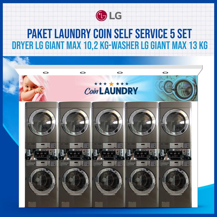 Jual Paket [SELF SERVICE] Laundry Coin 5 Set - LG Giant Max - Kota ...