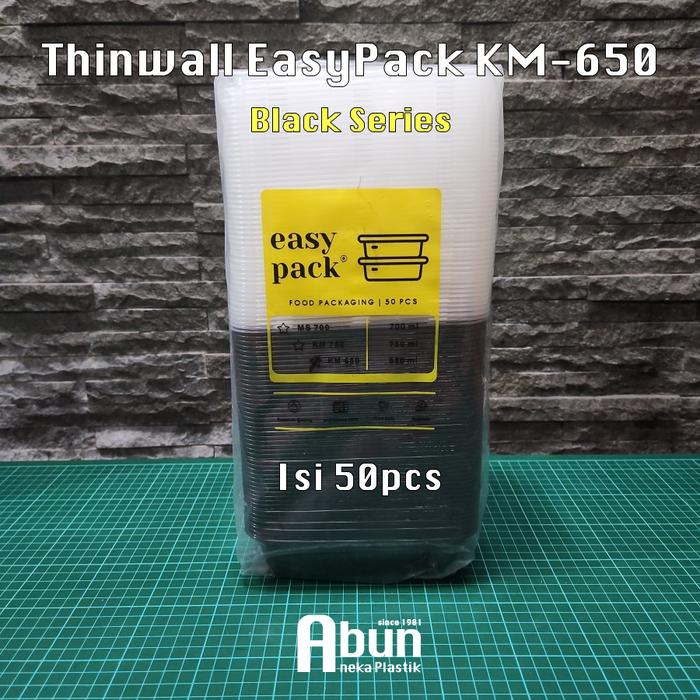 Jual Thinwall Easy Pack 650 Ml Black Series Pack 50pcs Di Seller Ayato - Cengkareng Timur, Kota ...