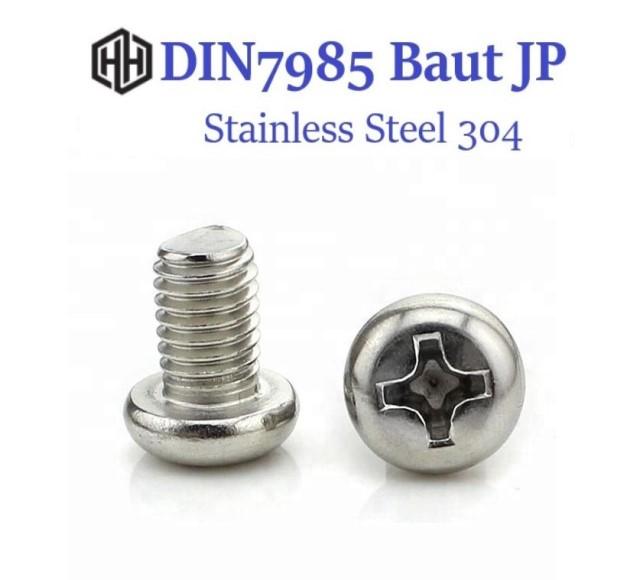Jual Baut JP M4 x 8 DIN7985 Obeng Plus Stainless Steel JP48 - Kota Depok - HiraHana Mekanik ...