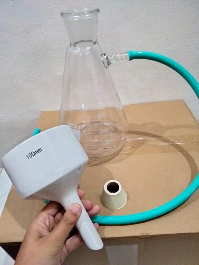 Jual Buchner Funnel 100 with Filtering Flask 1000ml Joanlab Set - Kota ...