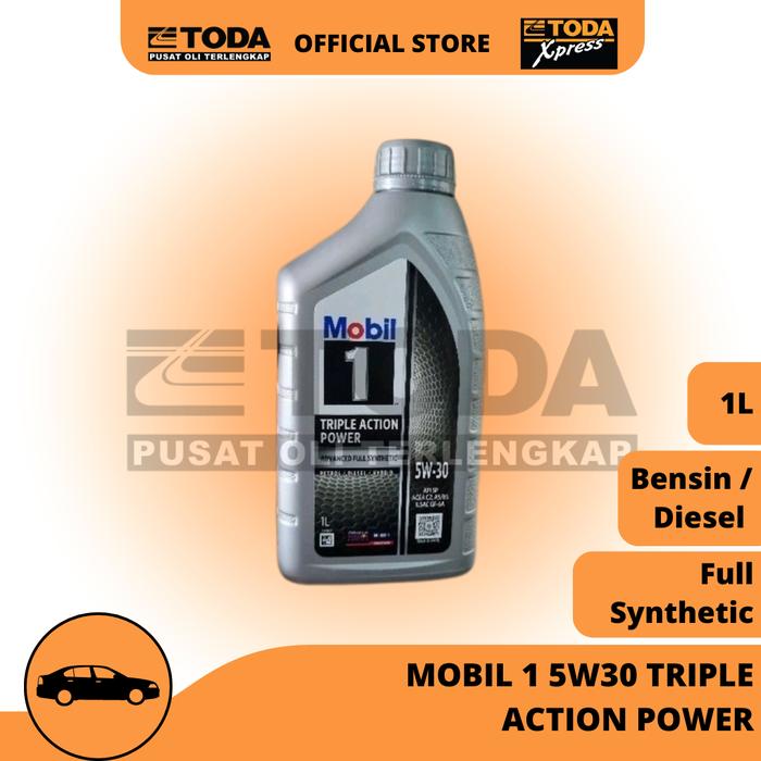 Promo Oli Mobil 1 5W30 Triple Action Power 1L Original Oli Mesin Mobil ...