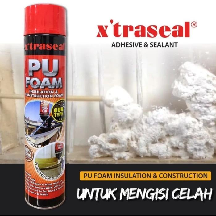 Jual PU foam sealent spray semprot semprotan cairan busa isi pengisi ...