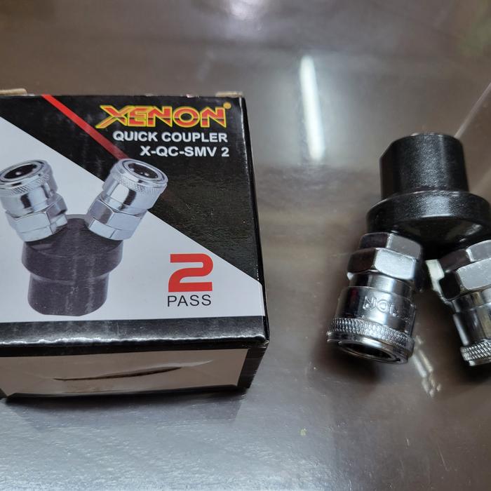 Jual XENON Coupler 2 Way - Kopler Angin Cabang 2 - Sambungan Selang ...