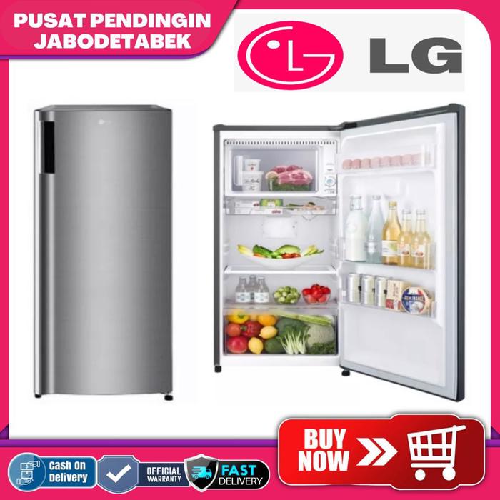 Jual LG Kulkas 1 Pintu 169L Recipro Compressor 90 Watt GN-Y201CLS ...