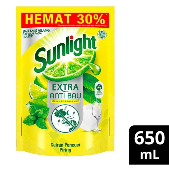Jual sunlight extra jeruk nipis kemasan 700 ml - HIJAU 650ml - Kota ...