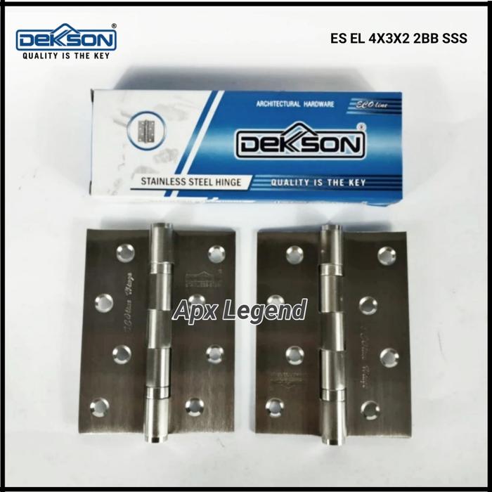 Jual ENGSEL PINTU DEKSON ECOLINE 4X3X2MM 4 INCH 2BB STAINLESS - Jakarta ...