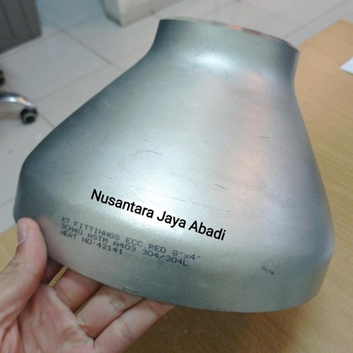 Jual Reducer Las Eccentric 8 x 4 " Stainless 304 Sch 40 Eksentrik ...