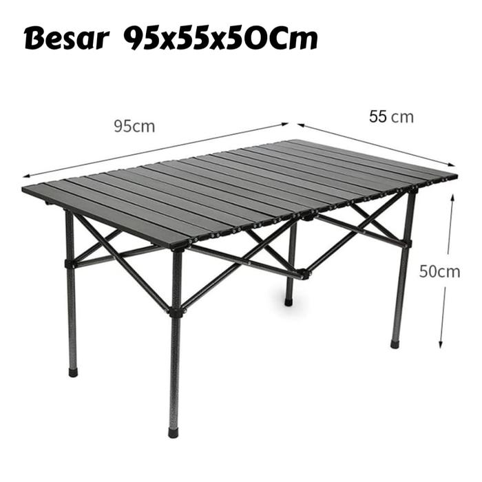 Jual meja lipat portable camping aluminium meja lipat outdoor - besar ...