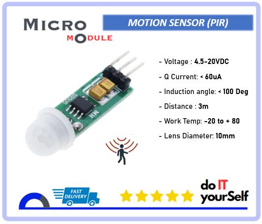Jual HC-SR501 Mini Sensor Gerak - Kab. Bekasi - Electronic_Module ...