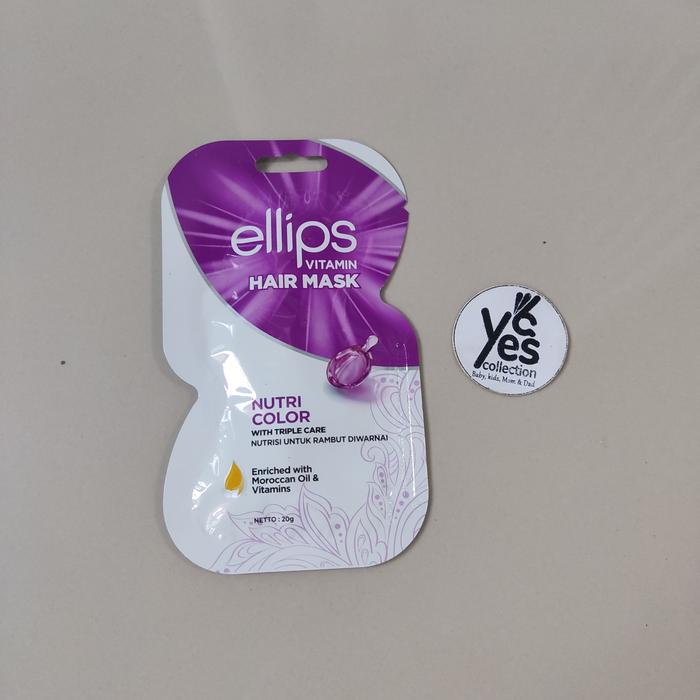 Jual Ellips vitamin hair mask elips rambut bervolume rusak lembut oil ...