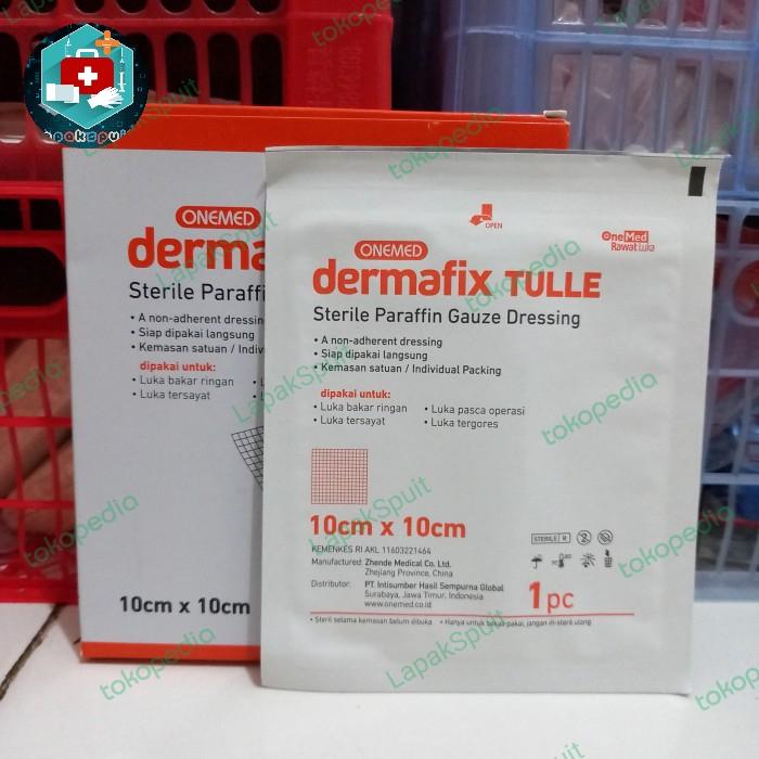 Jual Dermafix tulle 10 x 10 cm paraffin gauze onemed 1 pcs - Kab ...