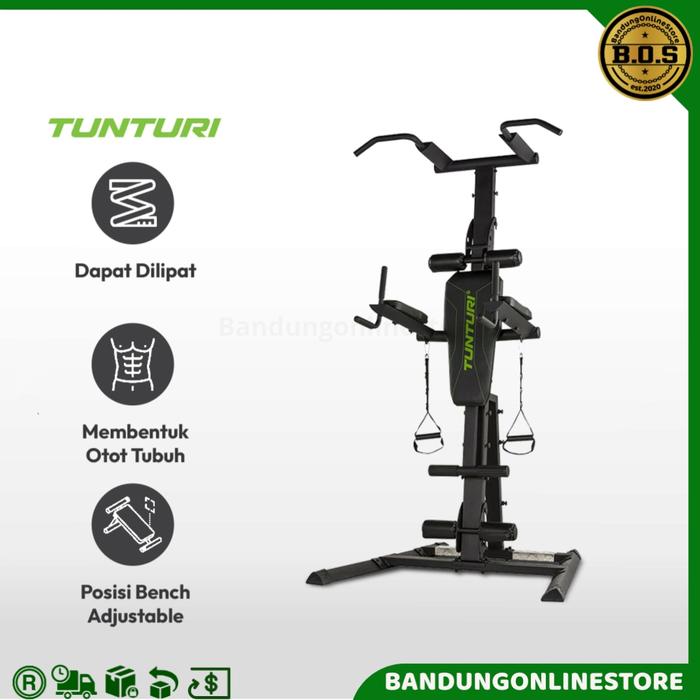 Promo Tunturi PT 80 Power Tower Rack Fitness PUll Up DIP MUltifungsi ...