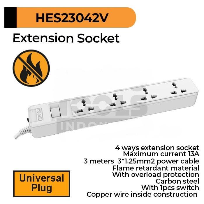 Jual Stop Kontak Colokan 4 Lubang Saklar Terminal 1 Switch INGCO ...