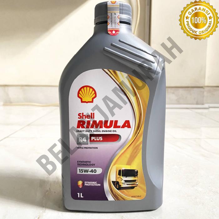 Jual Shell Rimula R4 Plus 15W-40 Oli Mobil Mesin Diesel 1L 1 Liter 100% ...