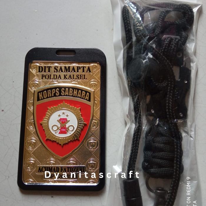 Jual Custom Id Card logo samapta korp sabhara dan logo lainnya - Kab ...