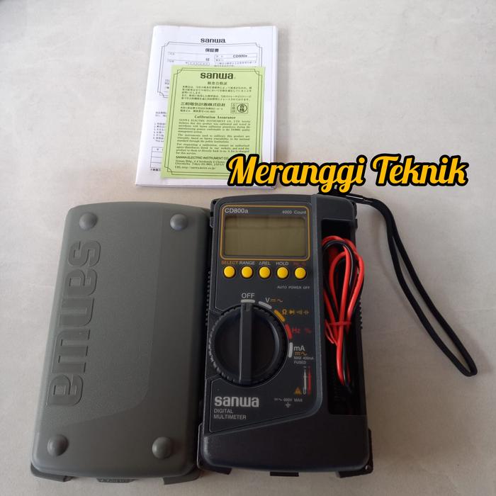 Jual Avometer digital multimeter multitester sanwa CD800a Cd 800 - Kab ...