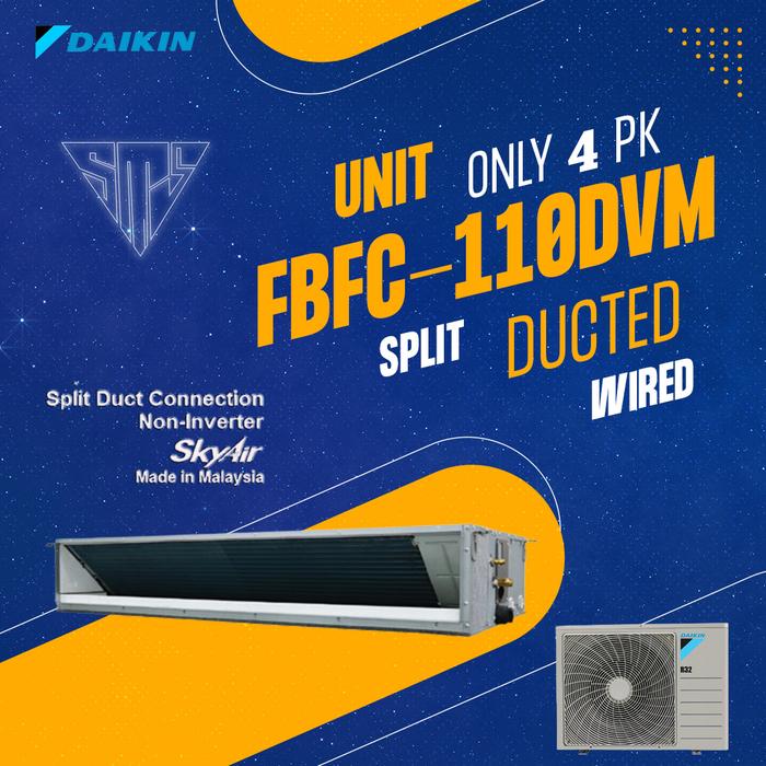 Jual AC Split Duct Daikin 4 PK Middle Static FBFC 100DVM4 - Wired ...