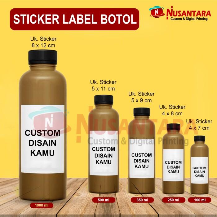 Jual STICKER LABEL BOTOL UNTUK 100 ml | CETAK STICKER LABEL TRANSPARAN ...