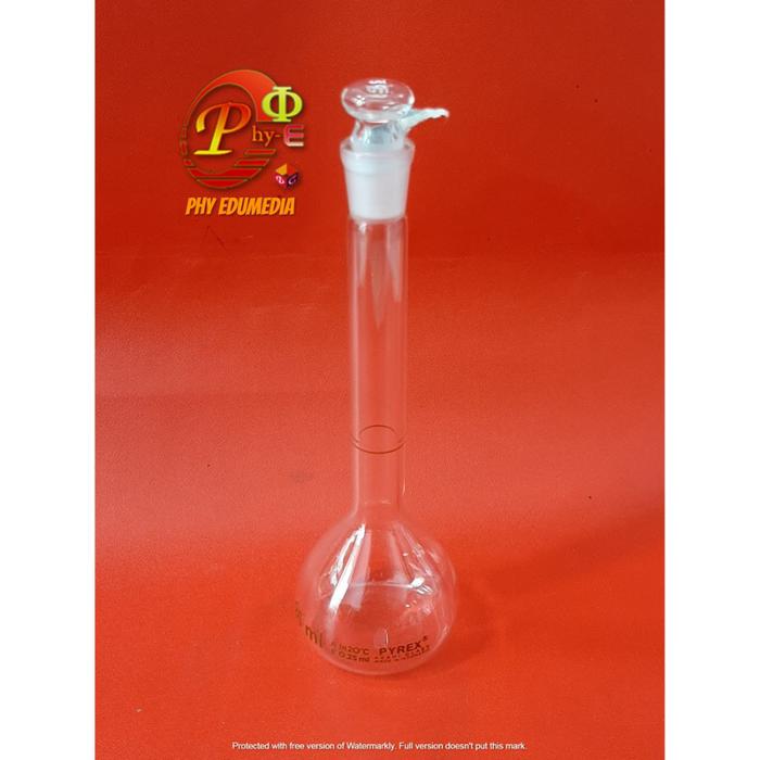 Jual Labu ukur 25ml Pyrex Volumetric Flask 25ml Pyrex Labu ukur Glass ...