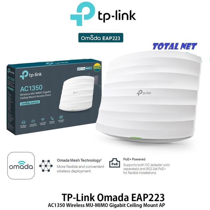 Jual TPLINK EAP223 AC1350 Wireless MU-MIMO Gigabit Ceiling Mount AP ...