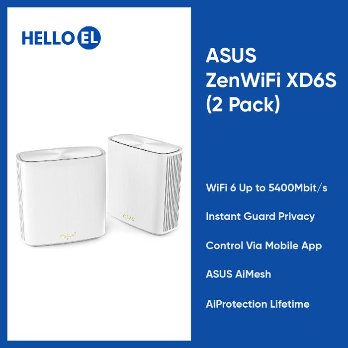 Jual ASUS Zenwifi XD6S 2 Pack XD6D S WiFi 6 AX5400 Home Mesh Router ...