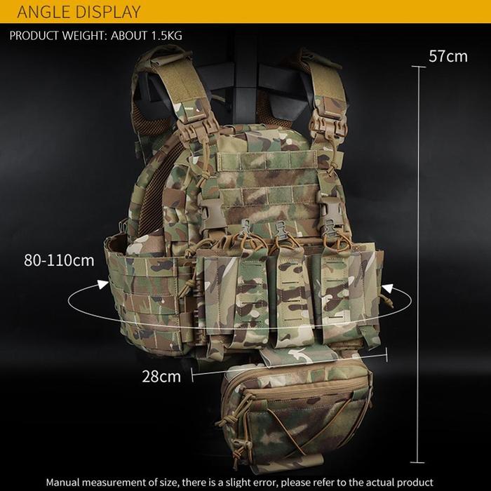 Jual Tactical Vest FCSK 2.0 Low Visibility JPC Hunting Vest FCPC Air ...