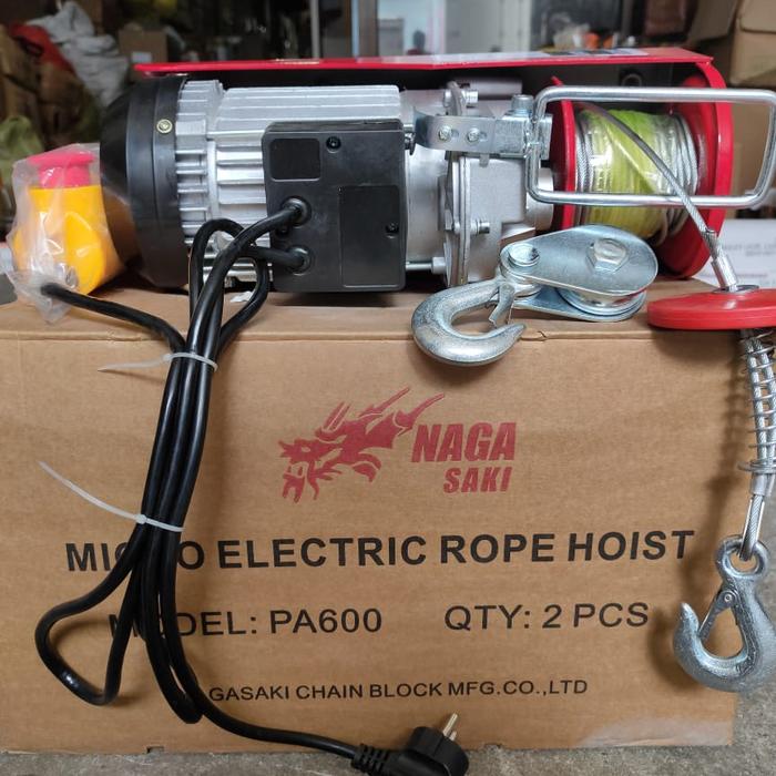 Jual Electric Hoist Japan NAGASAKI 600kg 20 meter katrol listrik 600kg 20 M - Jakarta Pusat ...