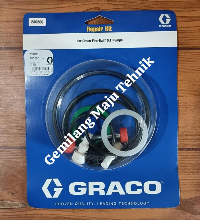 Jual Repair Kit Graco 238286 For Fireball 300 (50:1) Pump - Kota ...