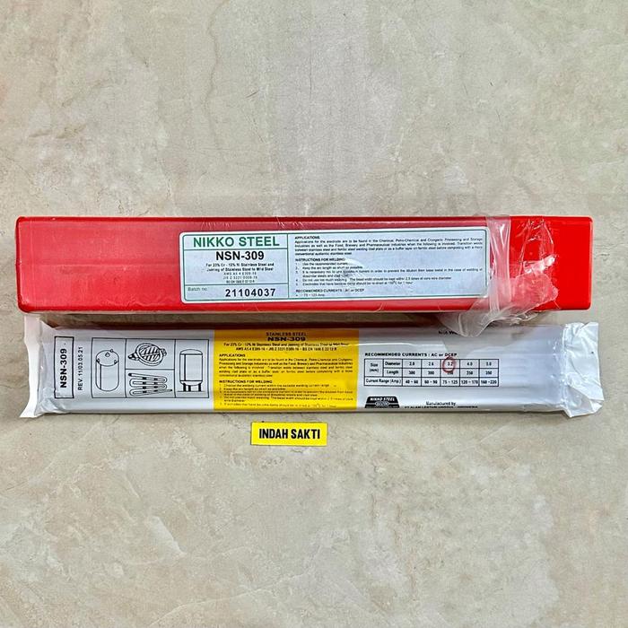 Jual KAWAT LAS STAINLESS NIKKO STEEL NSN 309 3.2 MM 1 KG / NSN309 3,2 ...