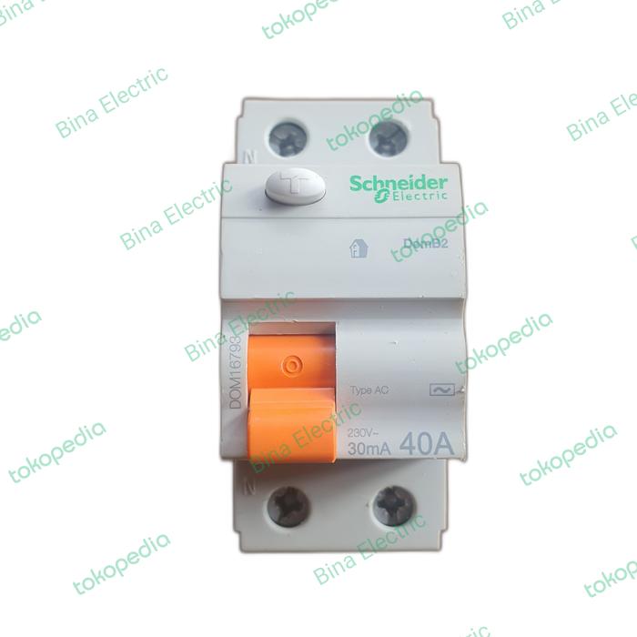Jual ELCB / RCCB Domae Schneider 2P 40A 30mA DOMR01240 - Jakarta Pusat - Bina Electric | Tokopedia