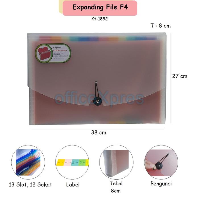 Jual Expanding File F4 / Map Sekat / Expanding Dokumen File 1852 / Map ...