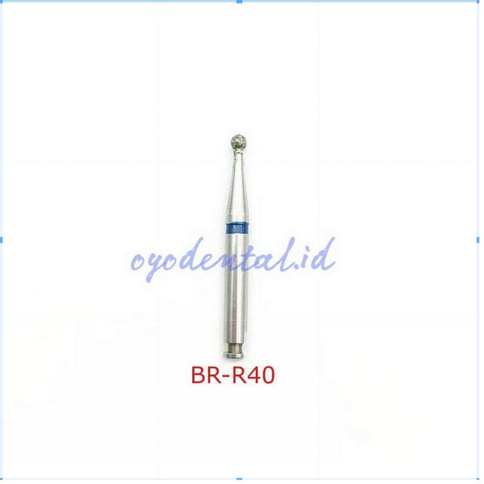 Jual Dental Diamond Bur Low Speed Round Bulat BR Fissure TC - BR-40 ...