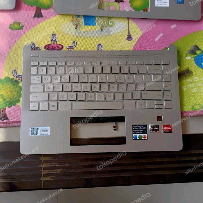 Jual Frame + Keyboard HP 14-DQ FQ 14S-DR TPN-Q221 100% Original cabutan - Kota Salatiga ...