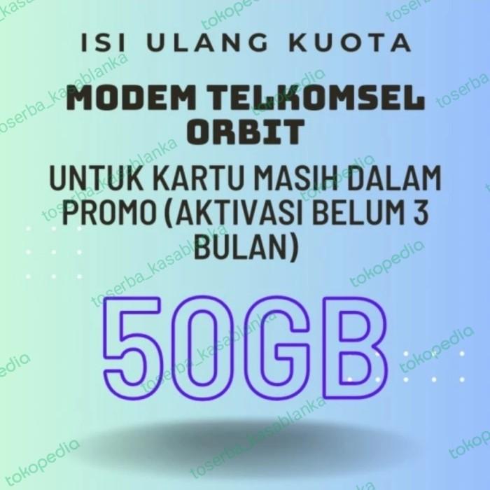 Jual PAKET DATA TELKOMSEL ORBIT 50GB / VOUCHER KUOTA INTERNET orbit 50 gb - Jakarta Selatan ...