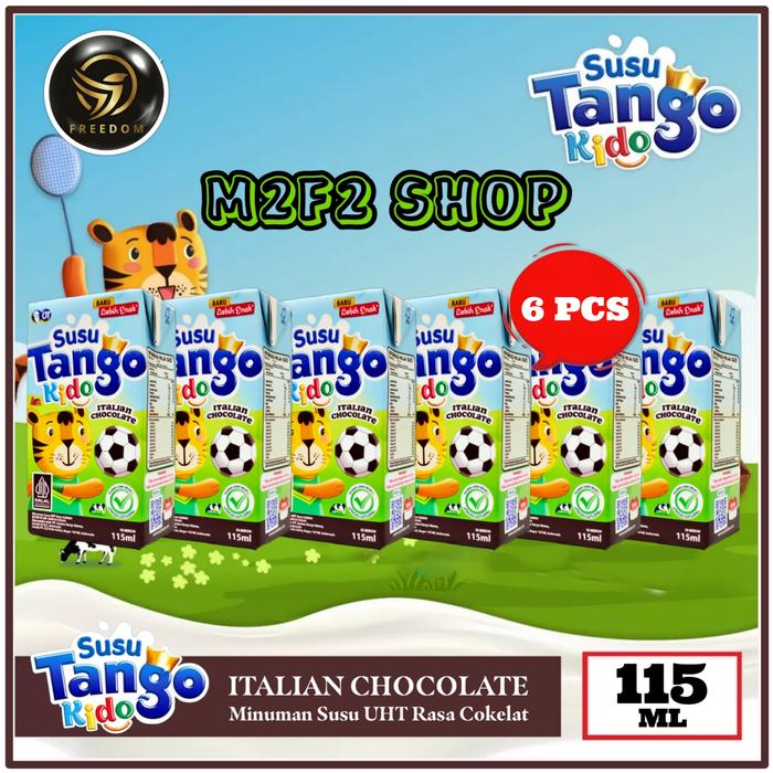 Jual Susu Kids Tango Kido Italian Chocolate | Cokelat UHT - 115 ml (6 ...