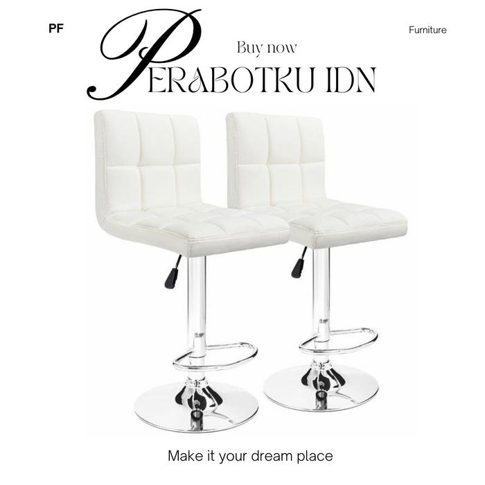 Jual KURSI BAR KOTAK-KOTAK BARSTOOL BANGKU BAR HIDROLIK KURSI TINGGI ...