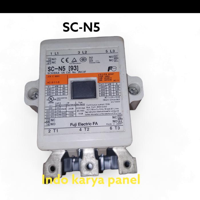 Jual KONTAKTOR FUJI TYPE SC-N5 150A 220V - Jakarta Pusat - INDO KARYA PANEL | Tokopedia