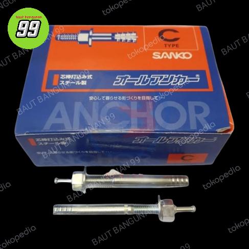 Jual dinabolt ketok m10x50 / high anchor m10x50 merk sanko galvanis - Jakarta Pusat - BAUT ...