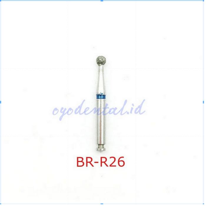 Jual Dental Diamond Bur Low Speed Round Bulat BR Fissure TC - BR-40 ...