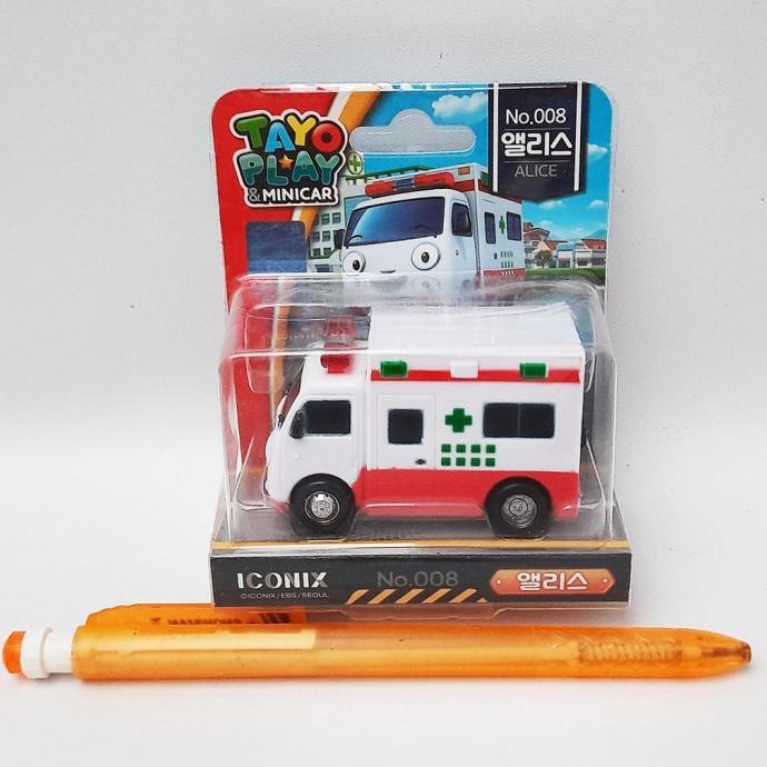 Jual Promo Iconix Tayo The Little Bus Play Minicar Alice Ambulance ...