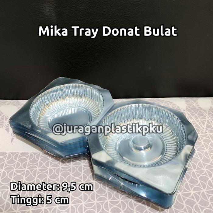 Jual Mika Tray Donat Bulat | Kemasan Packaging Donut isi 50 pcs - Kota ...