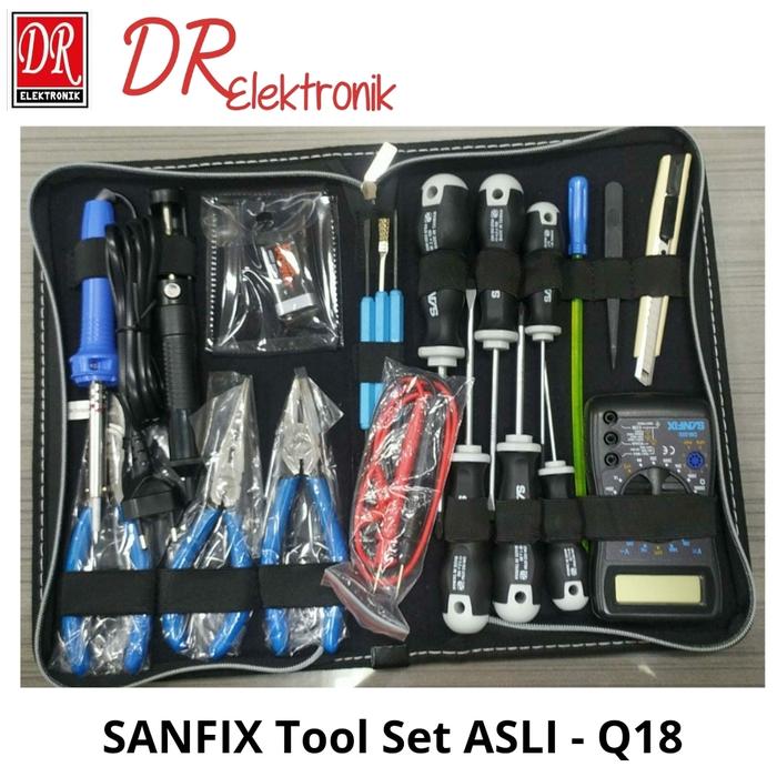 Jual SANFIX Q-18 ASLI Tool Kit Profesional Electrical Q18 ToolKit ORIGINAL - Kota Depok - DR ...