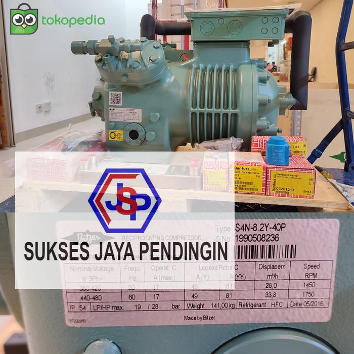 Jual Compressor Bitzer Two Stage S4N-8.2Y-40P 7,5PK ABF + Subcooler ...