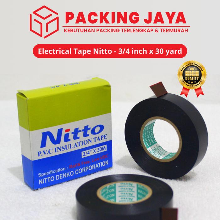 Jual NITTO / ISOLASI LISTRIK / ISOLASI HITAM 3/4"0 X 30M asli - Kota ...