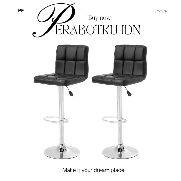 Jual KURSI BAR KOTAK-KOTAK BARSTOOL BANGKU BAR HIDROLIK KURSI TINGGI ...